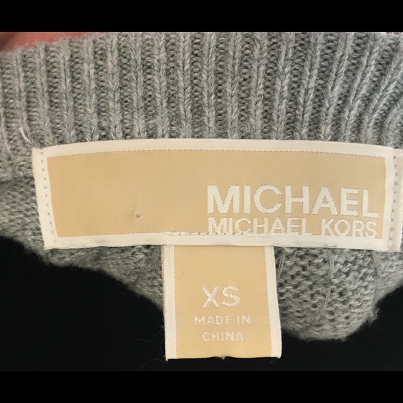 Michael Kors | Sweaters | Michael Kors Silver Sequin Sweater Xs | Poshmark